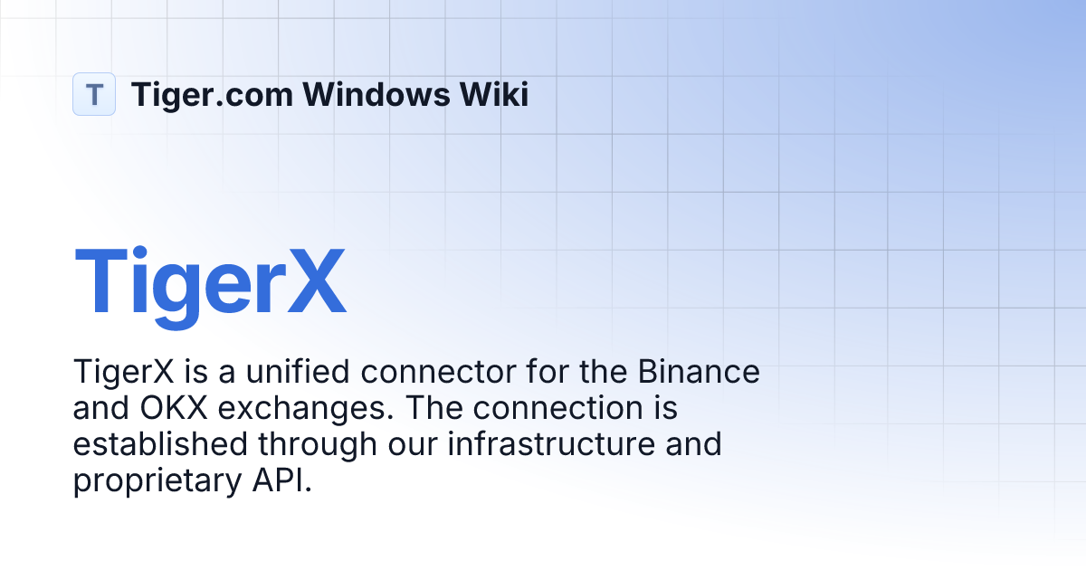 TigerX | English | Tiger.com Windows Wiki