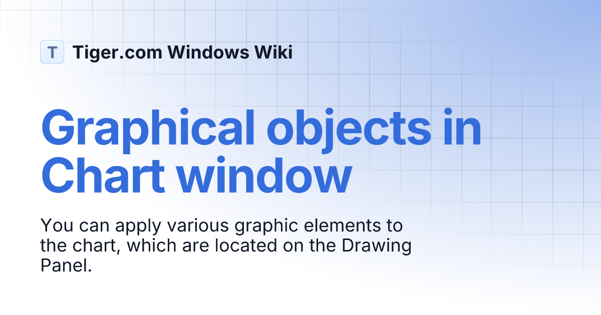 Graphical objects in Chart window | Tiger.com Windows Wiki